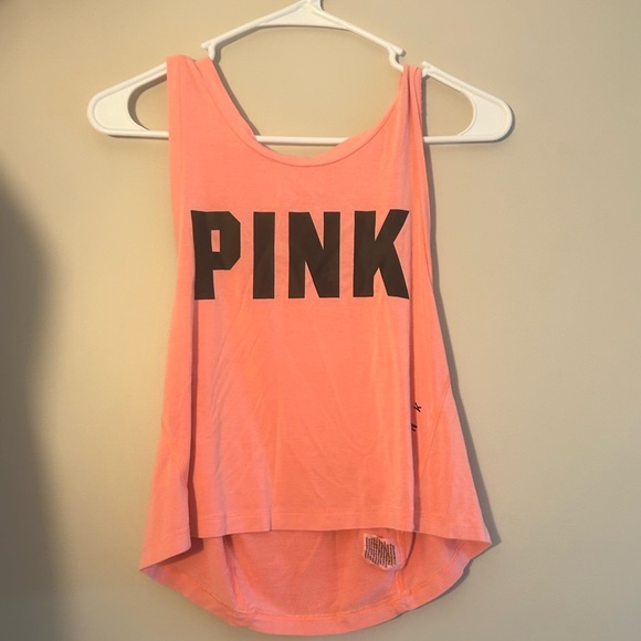 PINK Victoria's Secret | Tops | Pink Cropped Tank | Poshmark